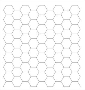 Hexagonal Graph Paper Printable - PDF Template