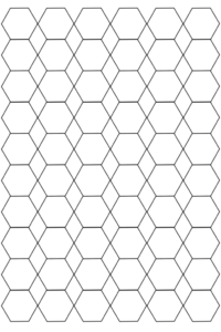 Hexagonal Graph Paper Printable - PDF Template