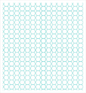 Hexagonal Graph Paper Printable - PDF Template