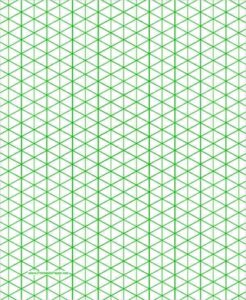 Isometric Graph Paper Template PDF - Useful Graph Papers