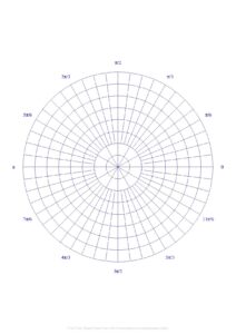 Polar Coordinate Graph Paper Template PDF - Download Now