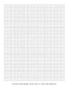 Free Graph Paper Word Template (.Doc) - Editable Paper