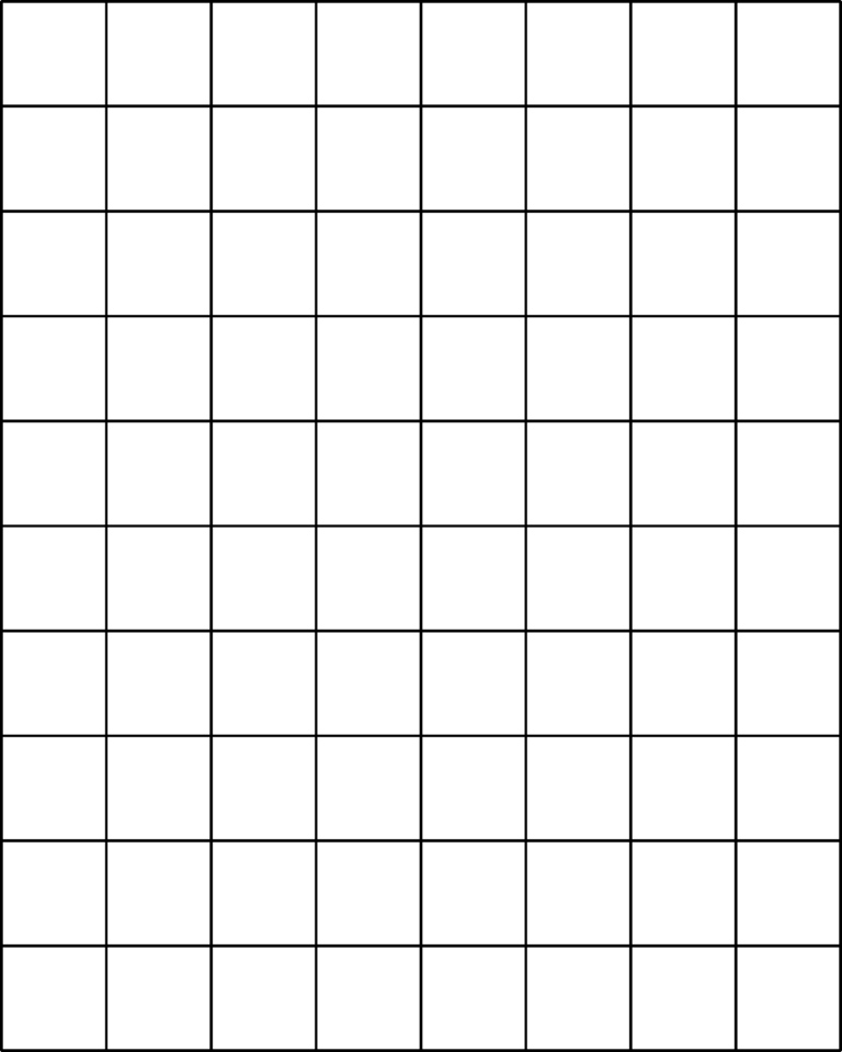 1 Inch Grid Paper Printable Free PDF
