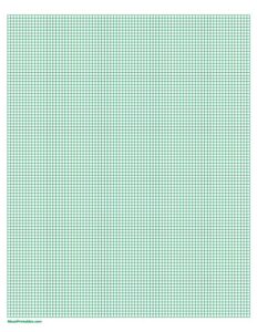 Green Engineering Graph Paper A4 PDF Printable